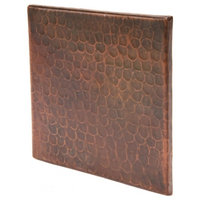 2" Square Hammered Copper Tile, 6" - Traditional - Mosaic Tile - by ...