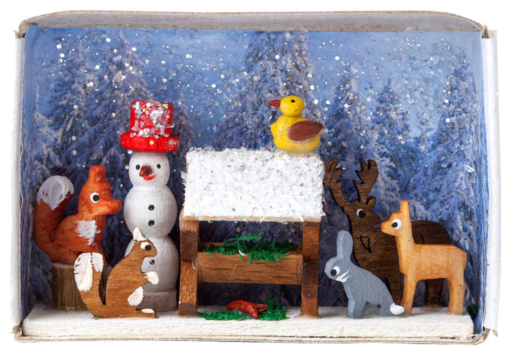 Dregeno Matchbox- Animals Feeding - Contemporary - Holiday Accents And ...