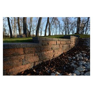 Maytrx Multi-Stone Retaining Wall System, Quarry Stone Finish - Rustic ...