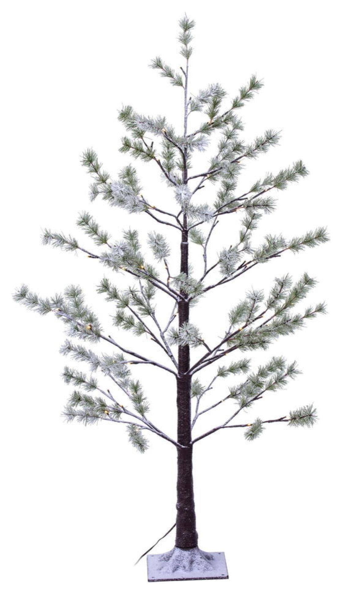 4' Green Frosted Mini Pine Tree LED 72Ww - Contemporary - Christmas ...