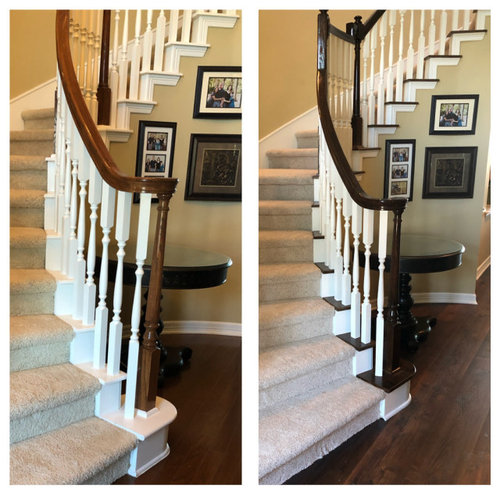 Opening up a wall, before & after