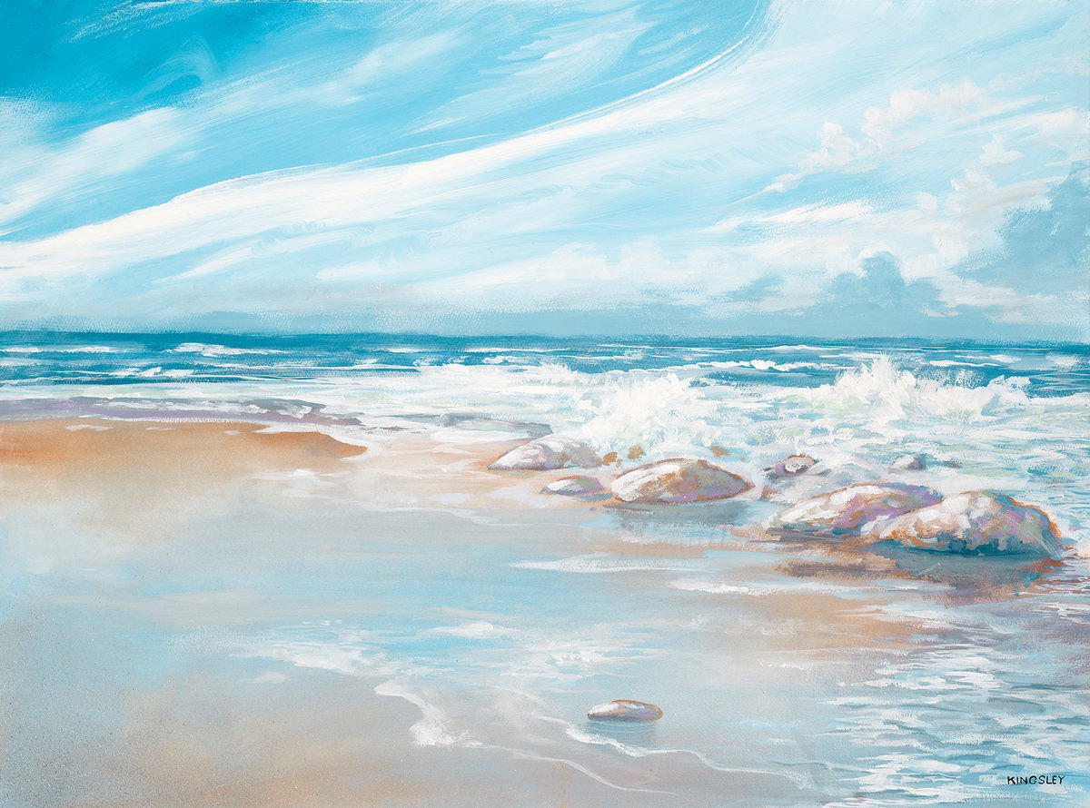 Beach Muted, 36x24 - Beach Style - Prints And Posters - by South Social ...