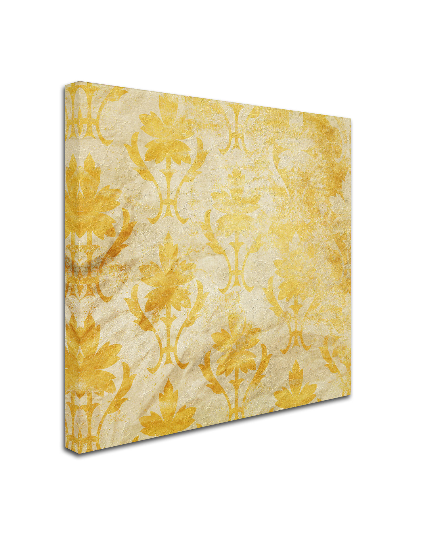 Marcee Duggar 'Old Yellow Plant' Canvas Art, 14"x 14" - Contemporary ...