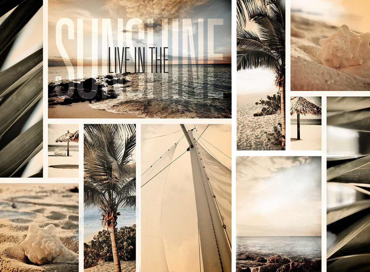 Coastal Collage, 24x16 - Beach Style - Prints And Posters - by South ...