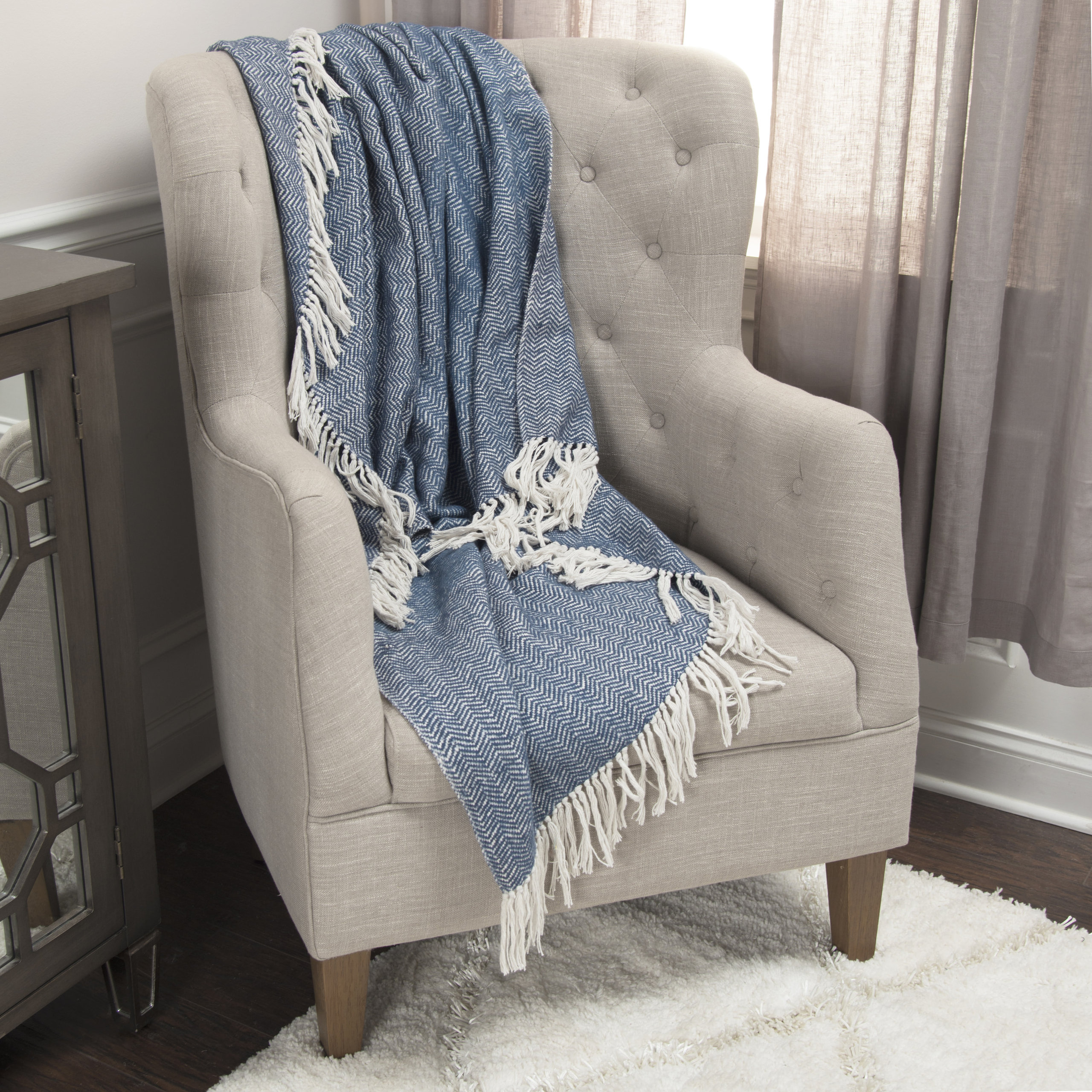 Subtle Chevron Throw - Contemporary - Throws - by HedgeApple | Houzz