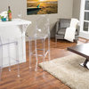 Infinity Plastic Contemporary Bar Stool, Set of 2, Clear - Contemporary ...