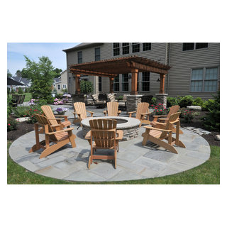 Country French Inspired Bluestone Patio - Traditional - Patio ...