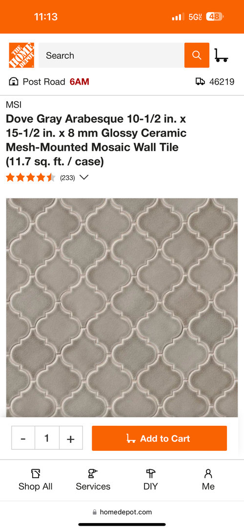 Arabesque backsplash colors | Houzz Forum
