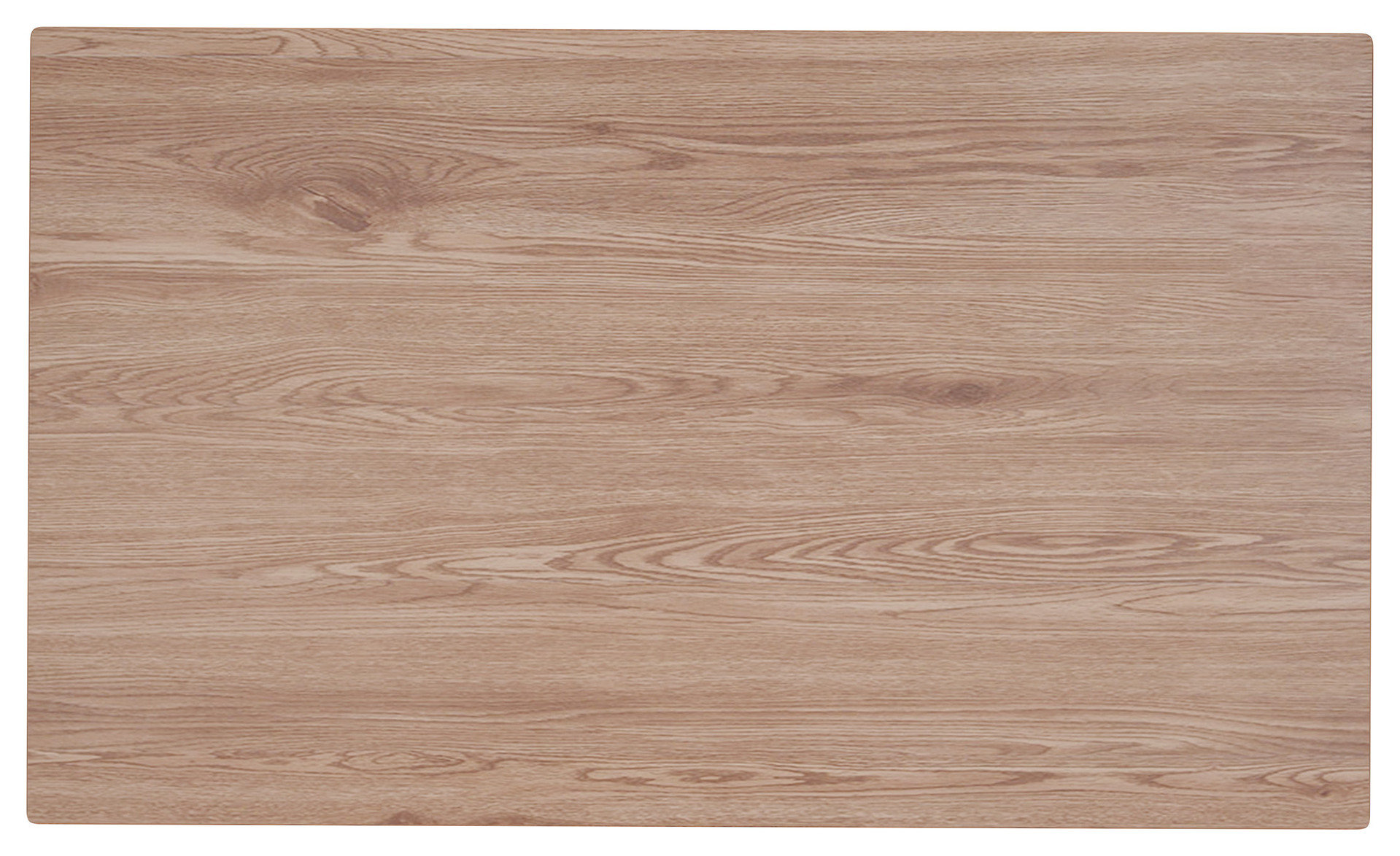 Modern MDF/Metal Rectangular Dining Table, Natural - Midcentury ...