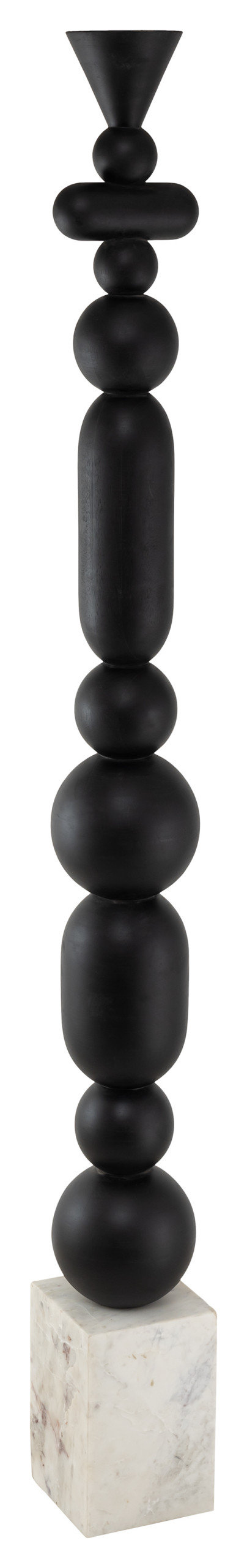 Totem Floor Sculpture Ebonized - Contemporary - Decorative Objects And Figurines - by ELK Group ...