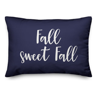 Fall Sweet Fall Lumbar Pillow, 14"x20" - Contemporary - Decorative ...