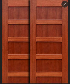 How to overlap sliding shaker doors