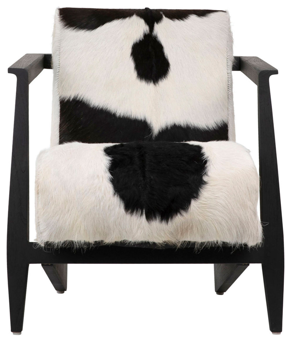Black & White Deco Cow Chair - Southwestern - Armchairs And Accent ...