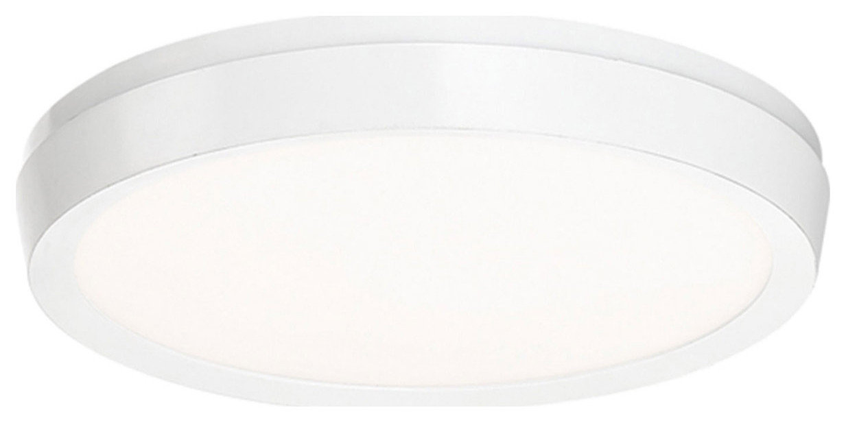 Argo 1 Light Flush Mount, White - Modern - Flush-mount Ceiling Lighting ...