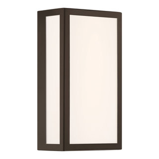 GEO LED Outdoor Wall Mount, Bronze - Transitional - Outdoor Wall Lights ...