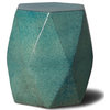 Teal Matrix Stool - Transitional - Accent And Garden Stools - by ...