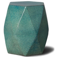 Teal Matrix Stool - Transitional - Accent And Garden Stools - by ...
