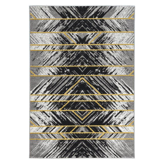 Skyline Grey Matrix 2' x 7' Runner Rug, 7'10"X 10'10" - Contemporary ...