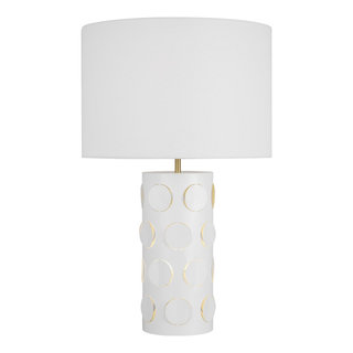Kate Spade Dottie 1-Light Table Lamp KST1022BBS1, Burnished Brass ...