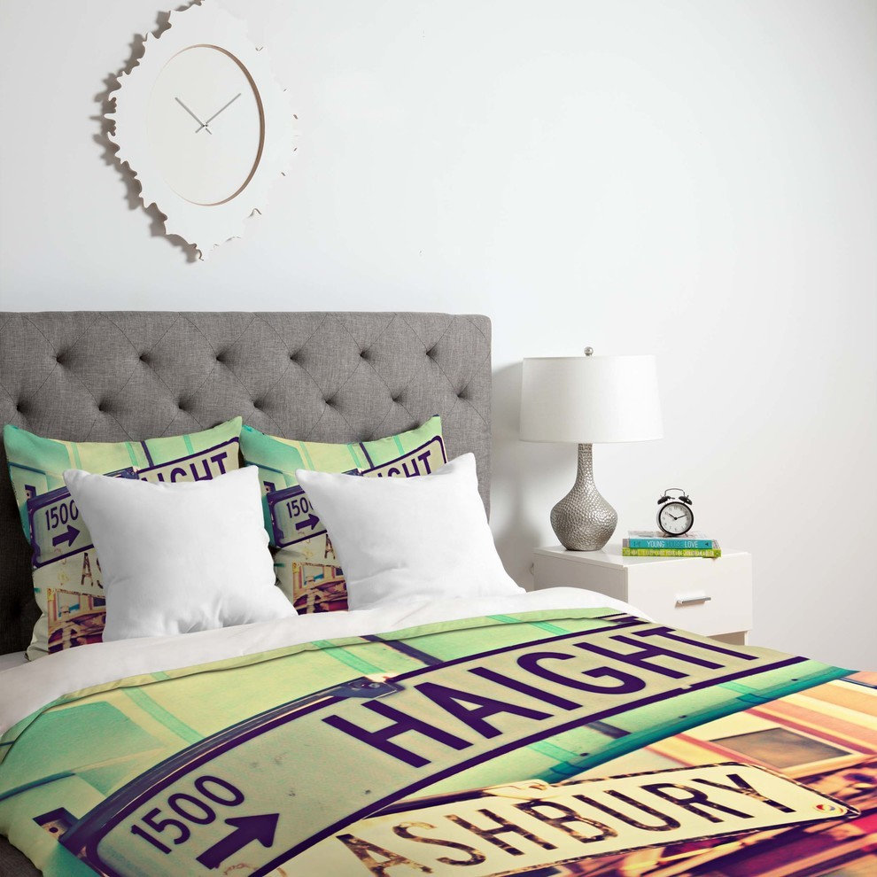 Deny Designs Shannon Clark Haight Ashbury Duvet Cover, Twin ...