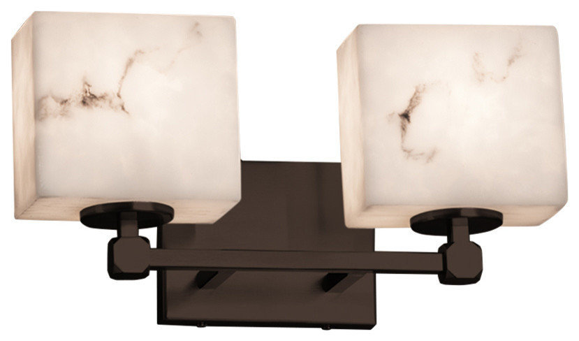 LumenAria Tetra 2-Light Bath Bar - Transitional - Bathroom Vanity ...