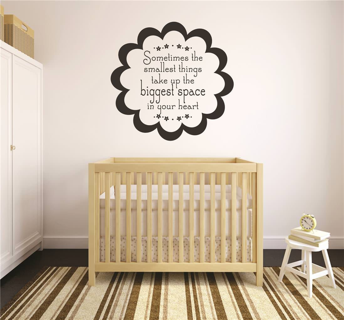 The Smallest Things Take Up The Biggest Space In Your Heart Decal ...