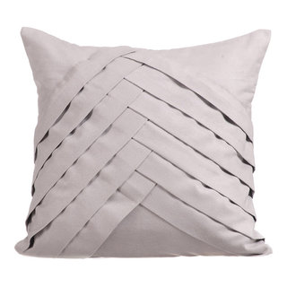 Suede Fabric Light Gray Pillows Cover, Light Gray No Limits No Lines ...