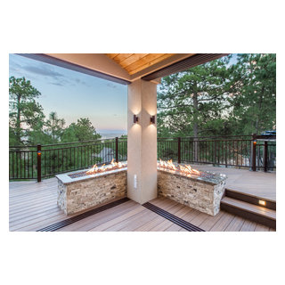 Wrap Around Deck -- Envision Distinction Spiced Teak composite deck ...