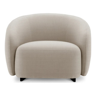 Curved Outdoor Lounge Chair, Eichholtz Brice - Transitional - Outdoor ...