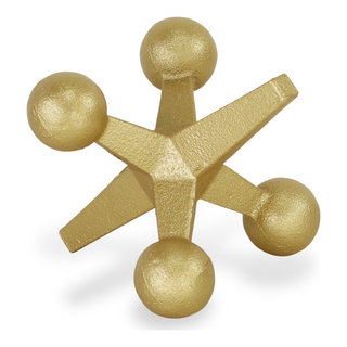 Golden Cast Iron Jack - Large - Midcentury - Decorative Objects And ...