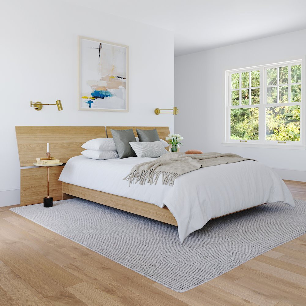 Panoramic Headboard, Queen|Natural Maple - Desks And Hutches - by Bison ...