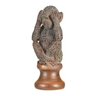 Cal Lighting See No Evil Monkey Resin Finial - Traditional - Lighting ...