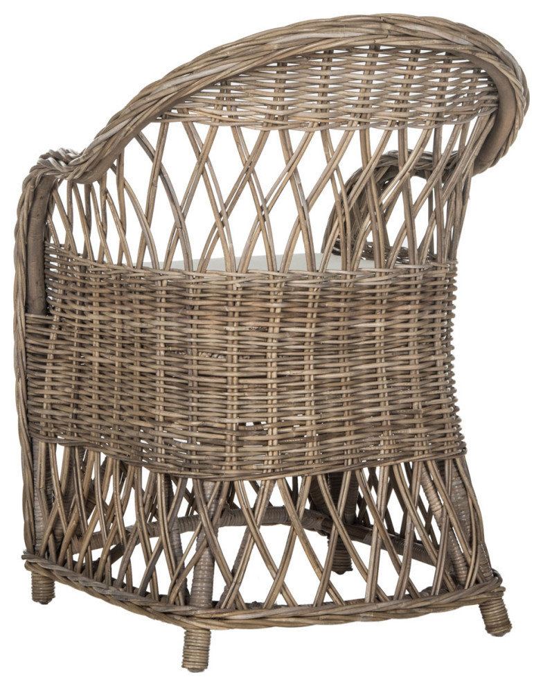 Taj Wicker Club Chair Natural - Tropical - Armchairs And Accent Chairs ...