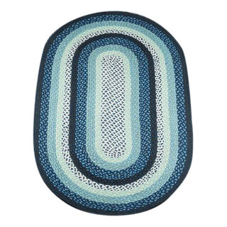 Blueberry, Cream Braided Rug, 3'x5' Oval - Area Rugs - by Uber Bazaar ...