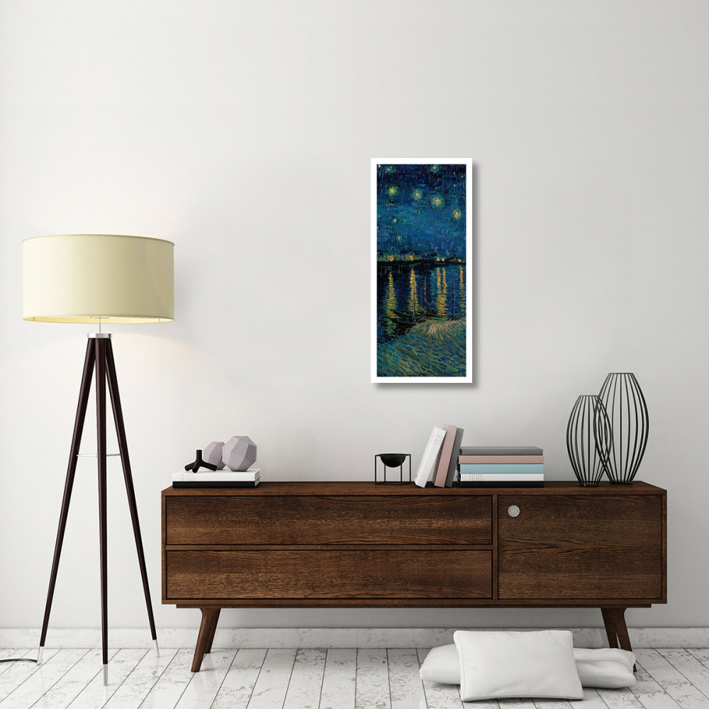 "Starlight Over the Rhone (center)" Print by Vincent van Gogh, 15"x32 ...