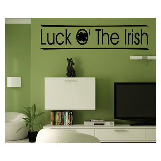 Luck O' The Irish Vinyl Wall Decal hd066, 48 in. - Contemporary - Wall ...