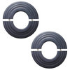 2 Radiator Pipe Flanges Black Aluminum Escutcheon Ring Plate 1.69" ID 3 ...