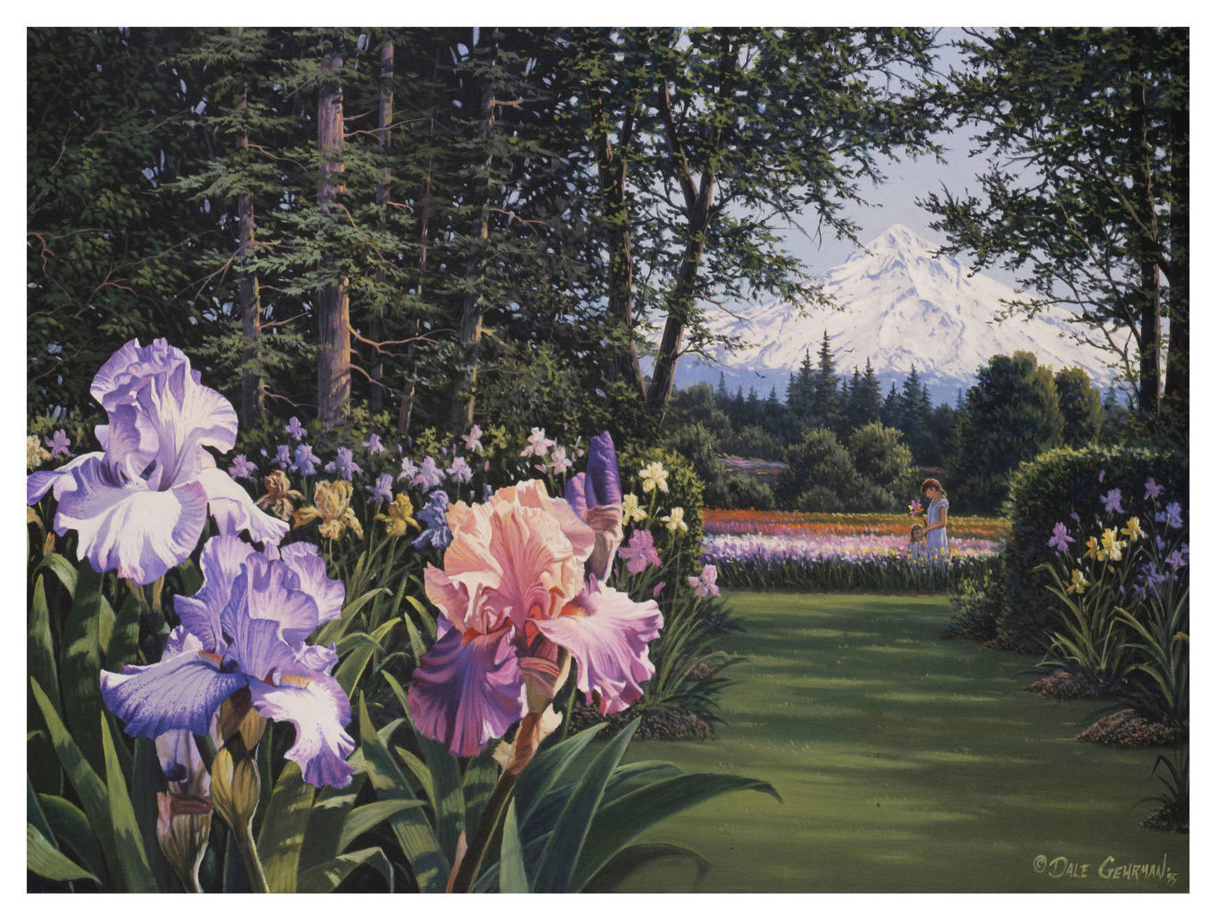 Rose Gehrman Wedding Garden Art Print, 9"x12" - Contemporary - Fine Art ...