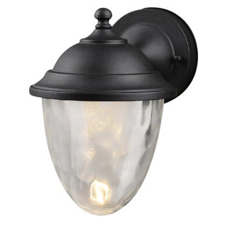 Black Outdoor Patio Exterior LED Light Fixture, 21-3592-Medium ...