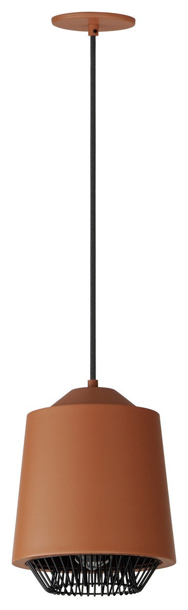 Phoenix LED Pendant, Brick/Black - Industrial - Pendant Lighting - by ...