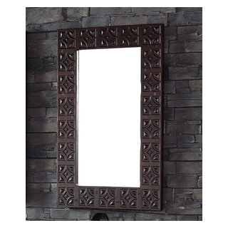 James Martin 150-M26-ANW Balmoral 26" Bathroom Mirror in Antique Walnut ...
