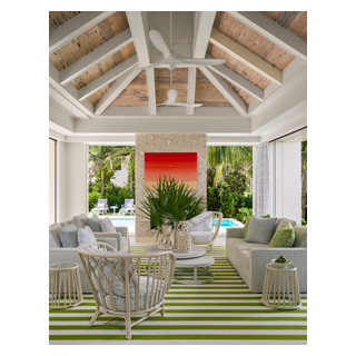 Old Naples - Beach Style - Patio - Miami - by A Lantz Design and Lantz ...