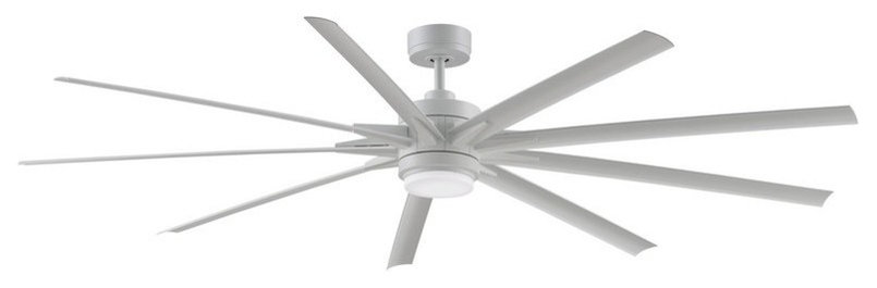 Fanimation Fans FPD8159MWW Odyn 84 - 84" Ceiling Fan with Light Kit ...