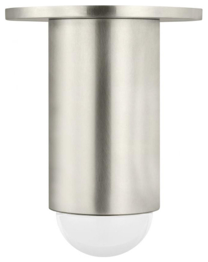 Ebell Small Flush Mount, 1-Light, LED, Antique Nickel, 4.5"L ...