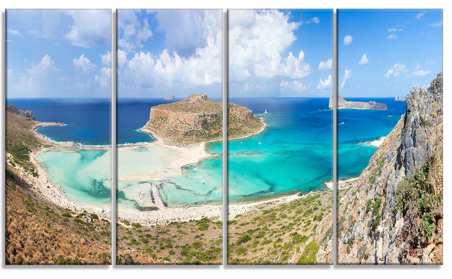 "Balos Beach at Crete Island Greece" Metal Wall Art, 48"x28" - Beach ...