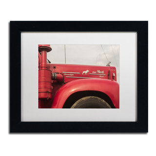 Jason Shaffer 'Mack Truck' Matted Framed Art, 14"x 11" - Contemporary ...