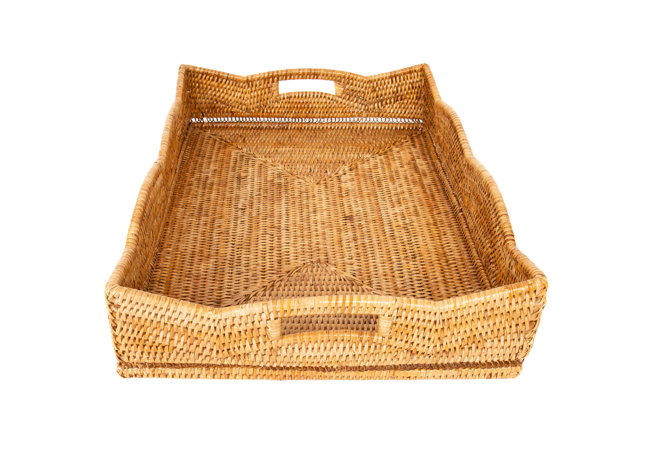 Artifacts Rattan™ Scallop Collection Rectangular Tray - Tropical ...