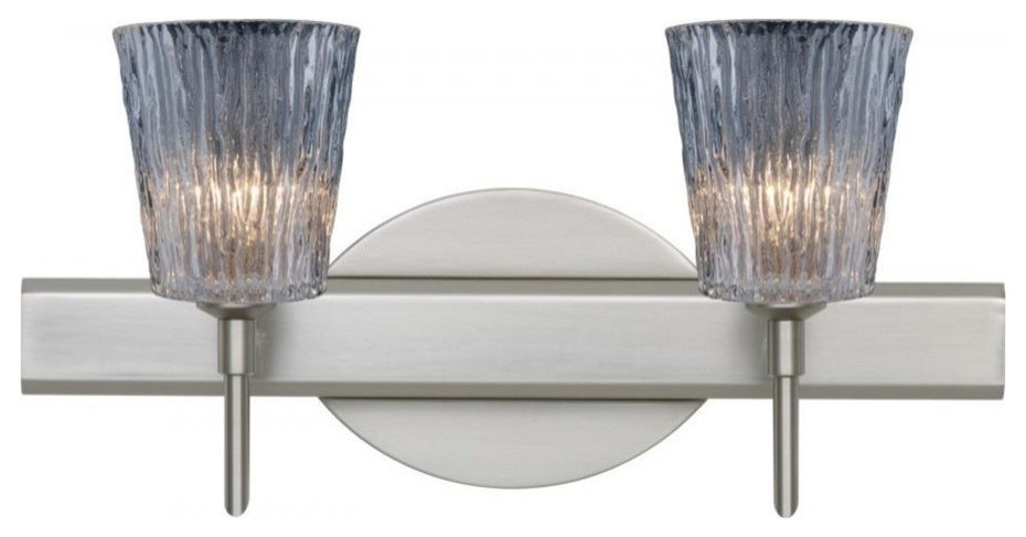 Nico 2 Light Wall Lighting, Chrome, LED - Transitional - Bathroom ...