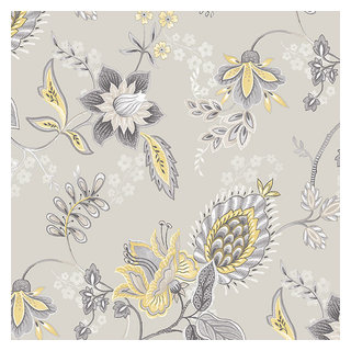 Jacobean Floral Wallpaper, Bolt - Contemporary - Wallpaper - by ...