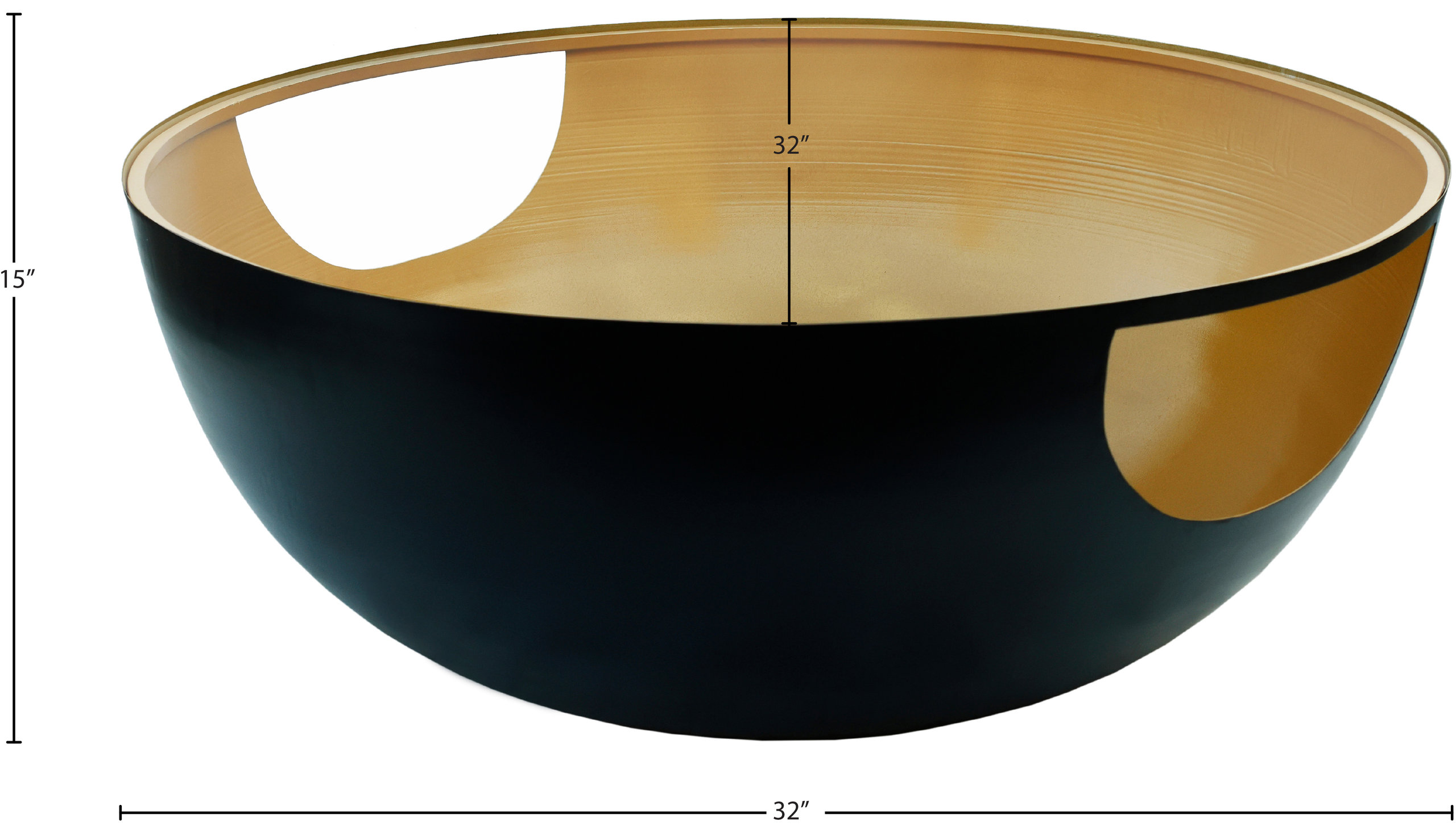 Doma Cream / Gold Coffee Table - Contemporary - Coffee Tables - by ...